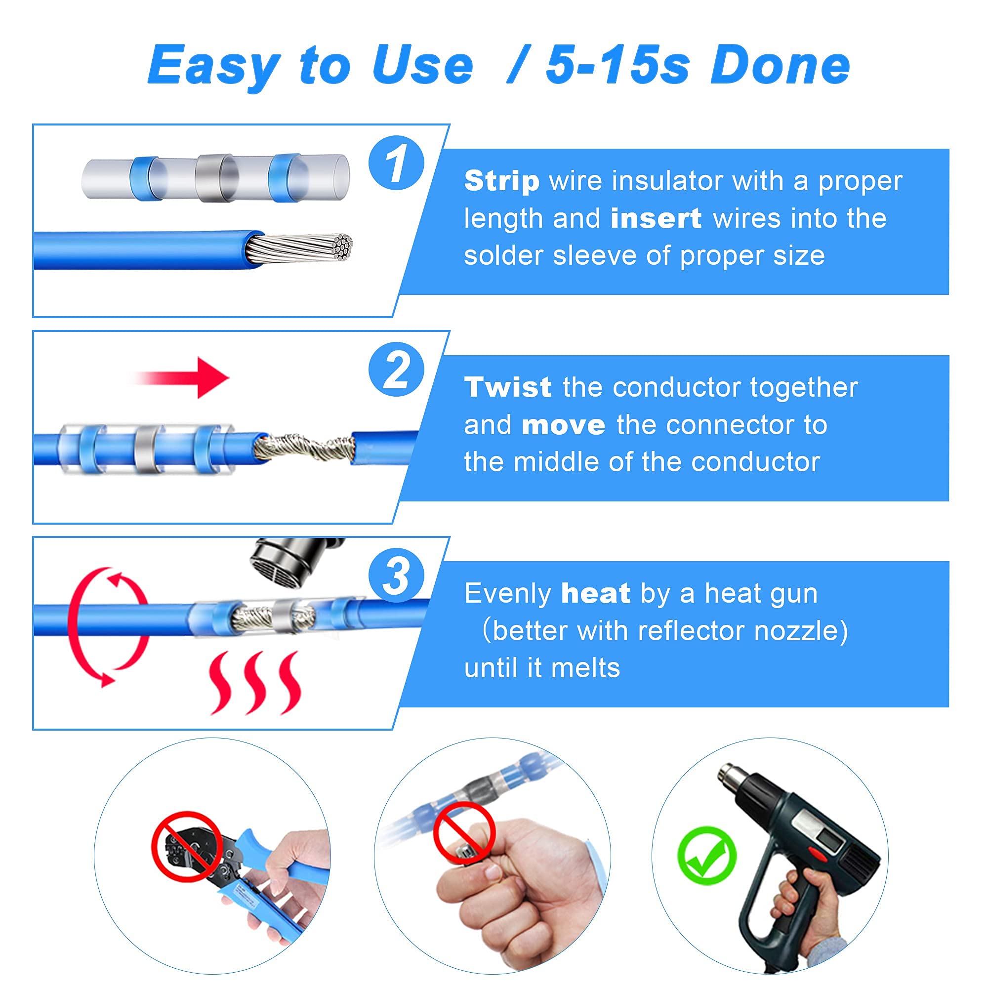 How to Use Solder Sleeve Heat Shrink Connectors: Complete Professional ...