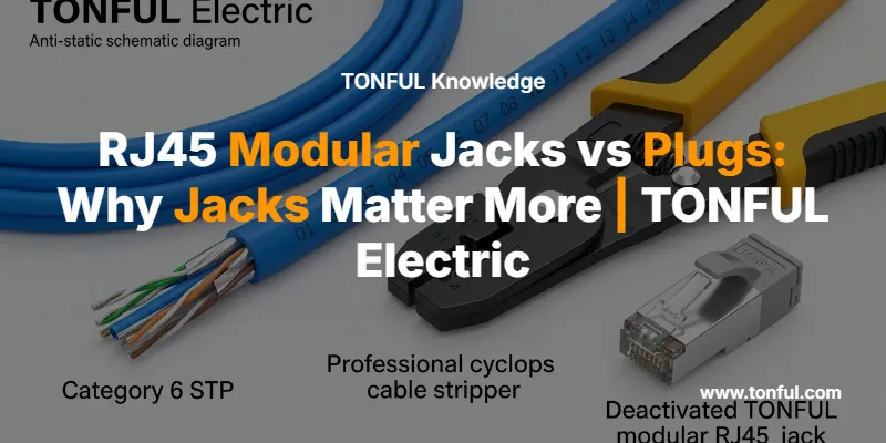 RJ45 Modular Jacks vs Plugs: Why Jacks Matter More | TONFUL Electric